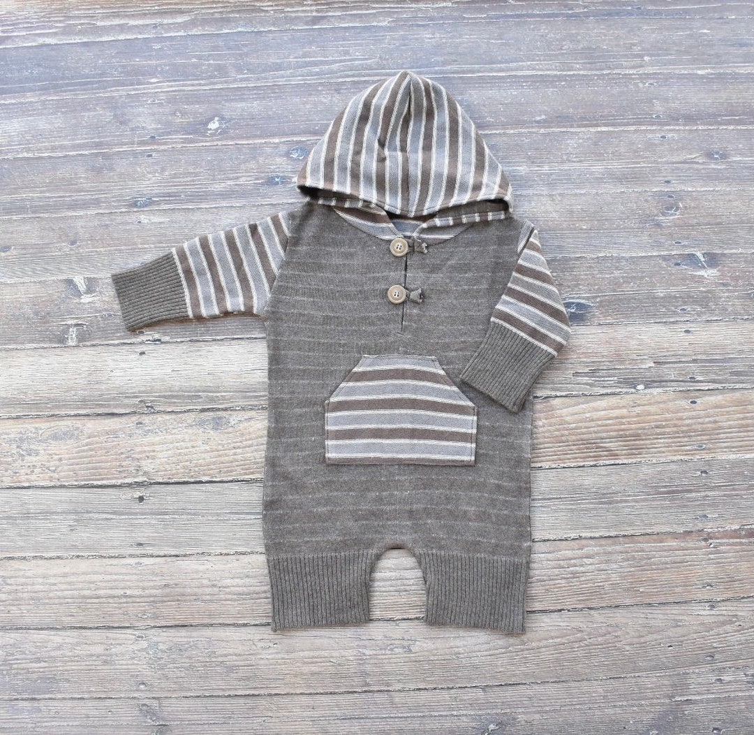 Mameluco de niño para 12-18 meses traje con capucha de bebé para ...