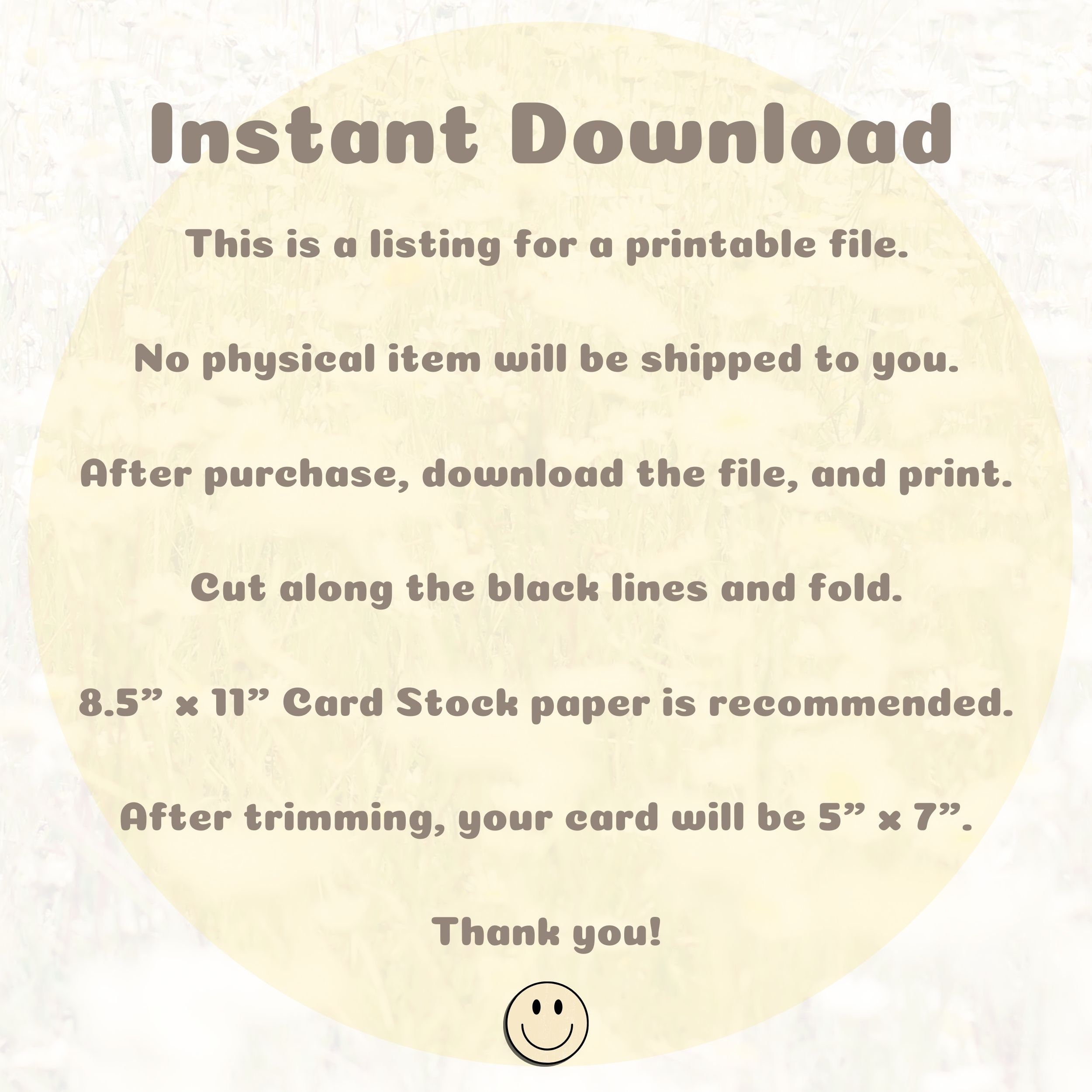 Printable Appreciation Card, Printable Thank You Card, Teacher ...