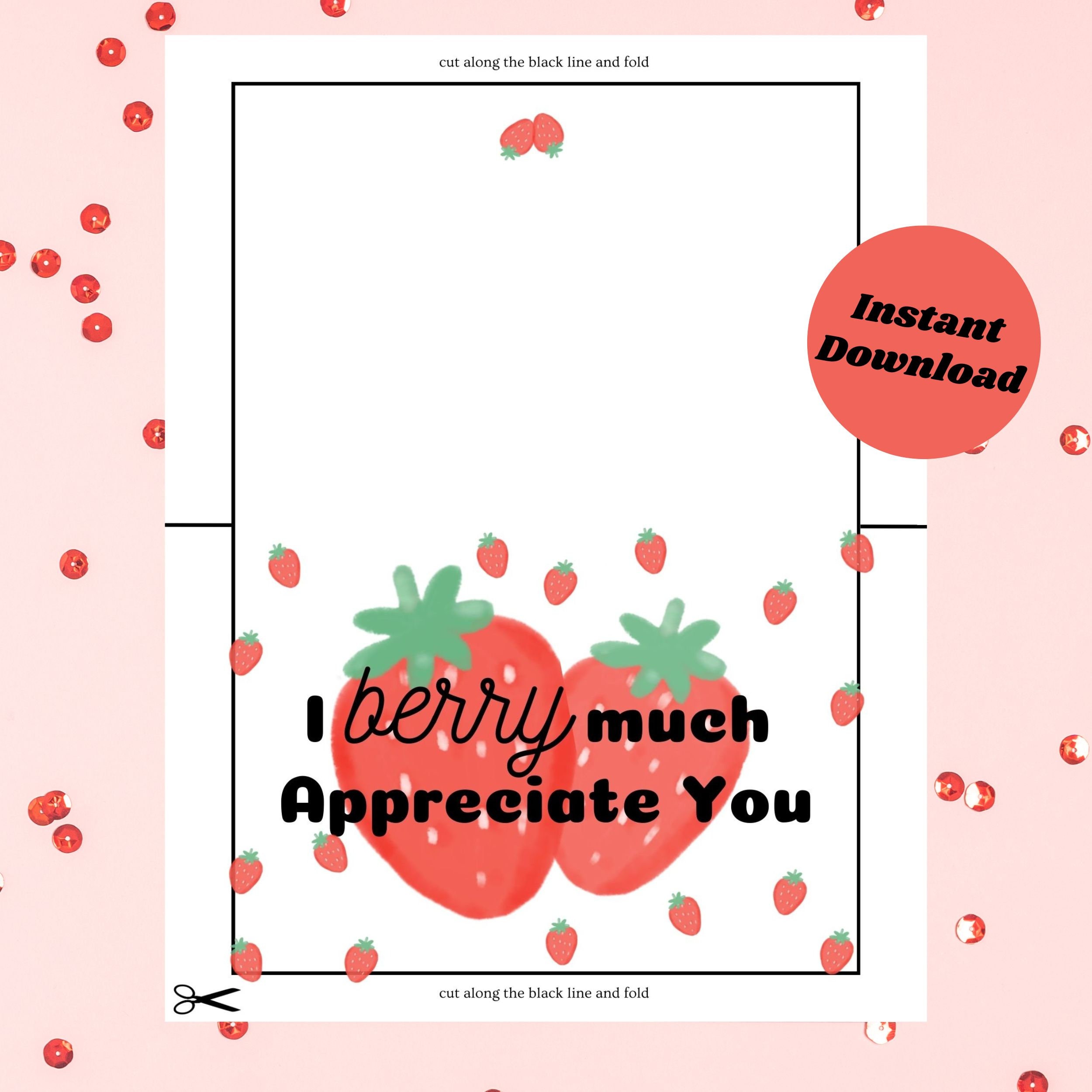 Printable Appreciation Card, Printable Thank You Card, Teacher ...