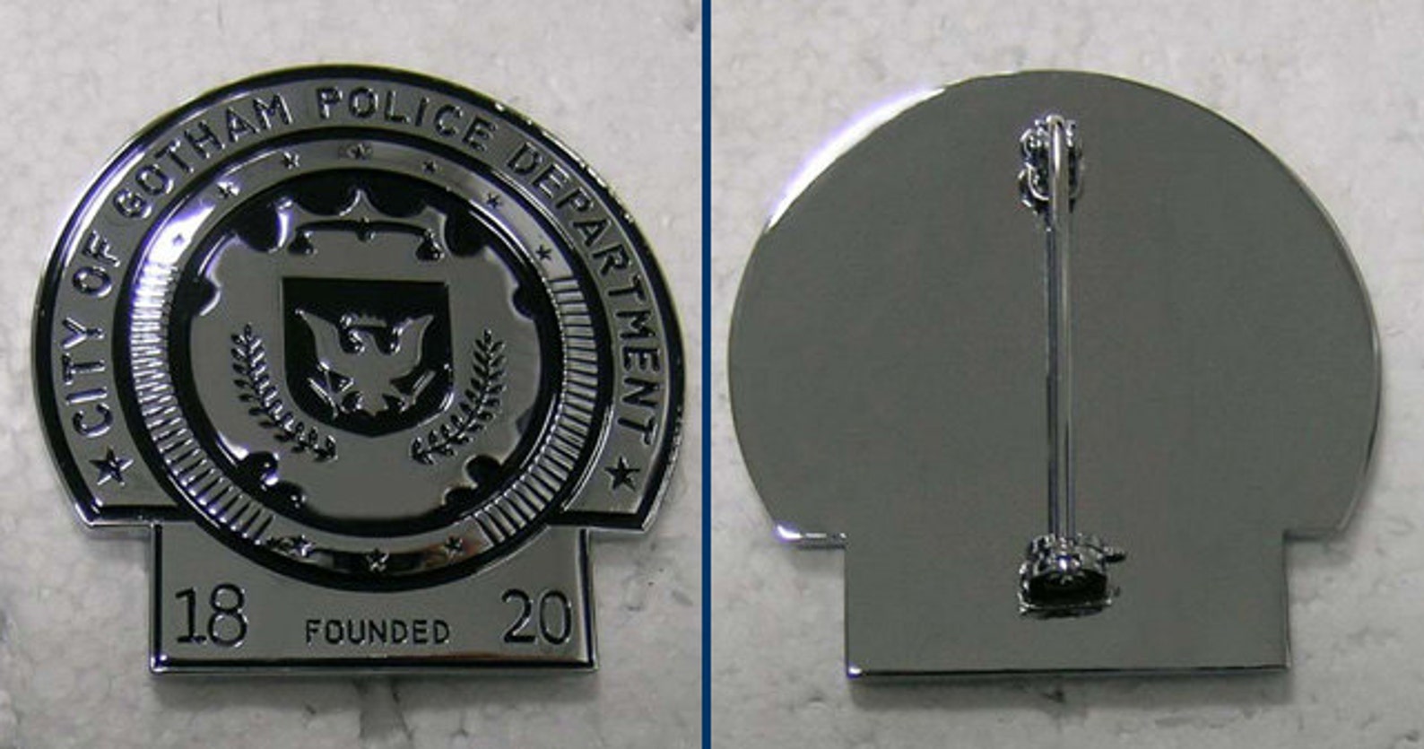 Nolan Trilogy Chrome Metal GPD Police Badges - Etsy