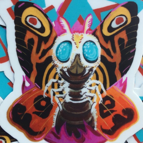 Godzilla Sticker King Ghidorah Sticker Mothra Sticker - Etsy