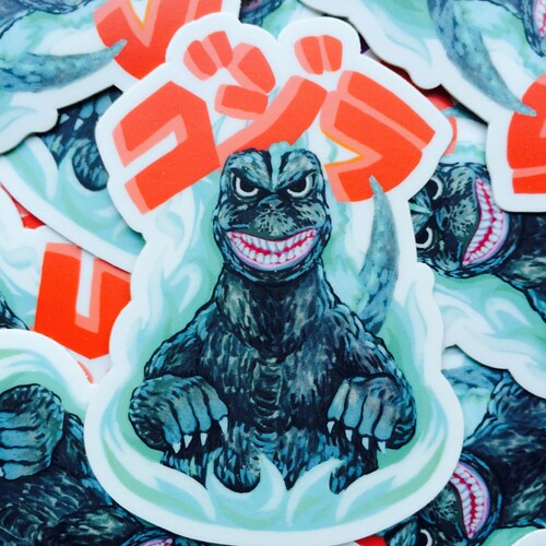 Godzilla Sticker King Ghidorah Sticker Mothra Sticker - Etsy