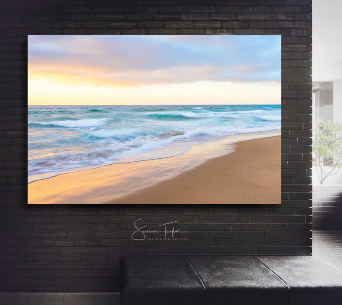 Ocean Metal Print Monterey Metal Home Decor Beach Abstract | Etsy