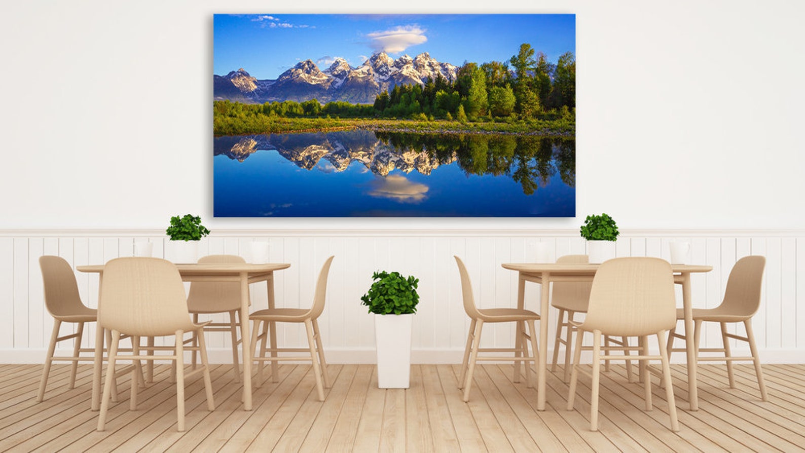 Extra Large Panorama, Grand Teton Reflection, Americana Photo ...