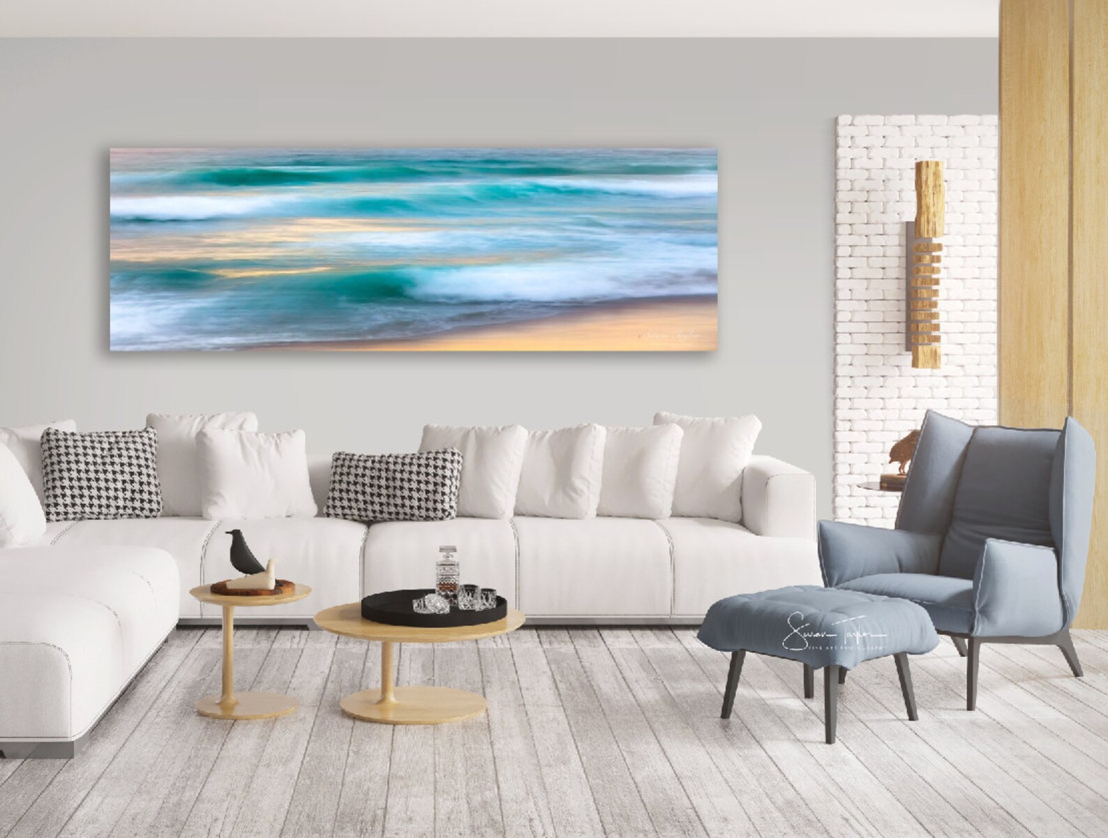 Large Nautical Big Sur Abstract Canvas Wall Art California | Etsy