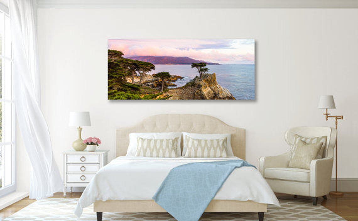 Ocean Metal Print, Monterey Print, Panorama Metal Art, Beach Metal ...