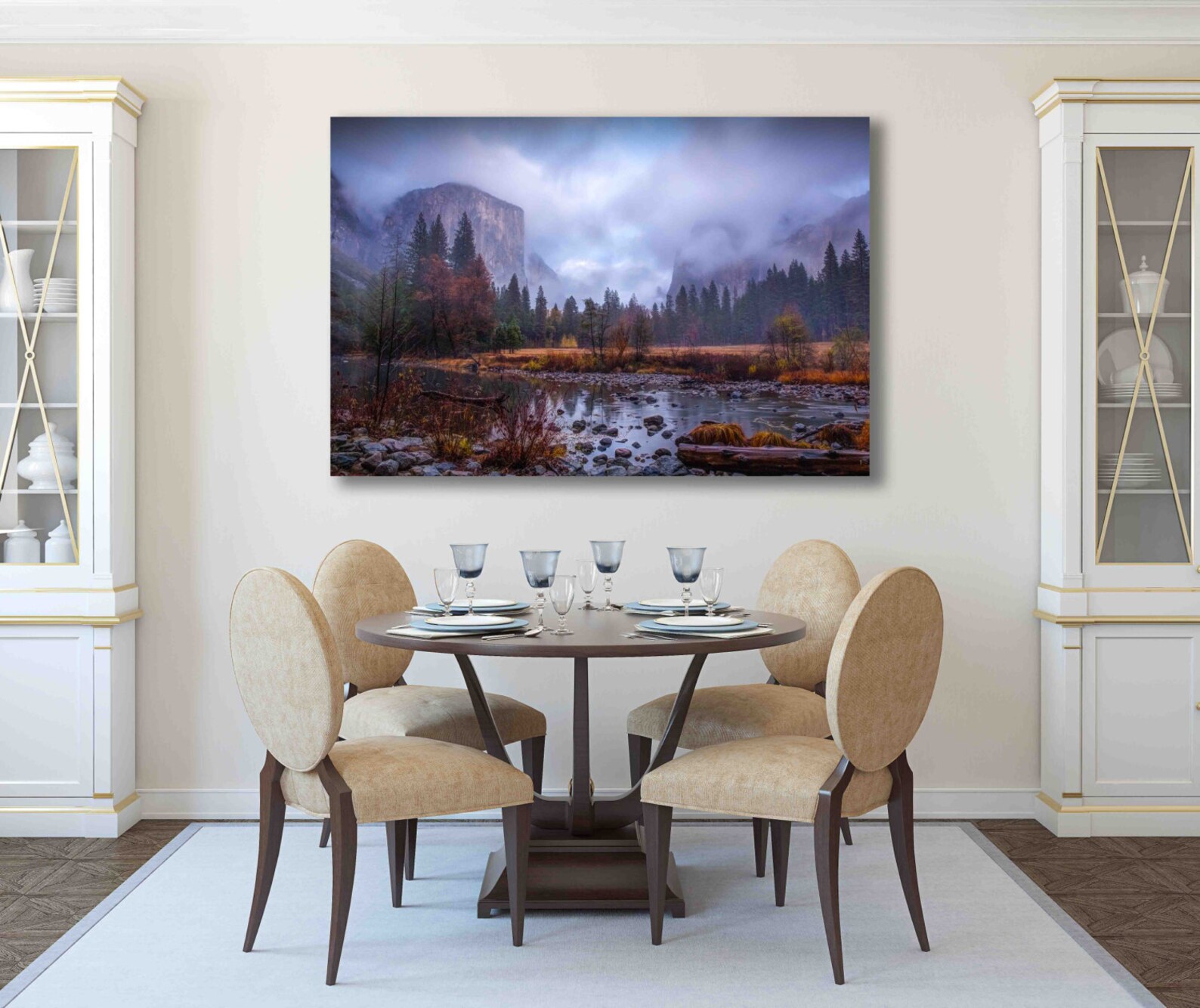 California Landscape, Yosemite Print, Ethereal Night Sky, Large ...