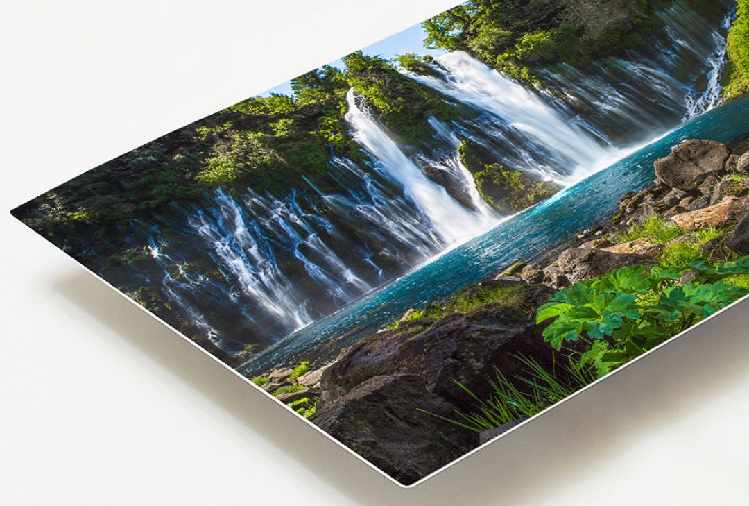 Waterfall Metal Print, Aluminum Metal Zen Print, Garden of Eden Metal ...