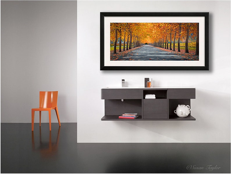 Napa Valley Panorama Autumn Tree Canopy Print California | Etsy