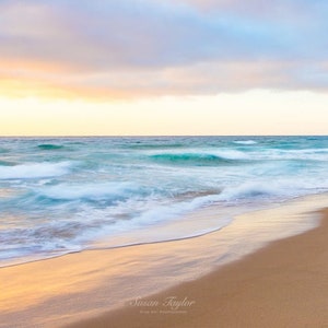 Ocean Metal Print, Monterey Metal Home Decor, Beach Abstract Metal ...