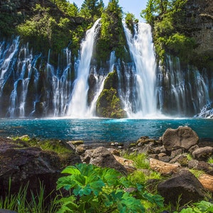 Waterfall Metal Print, Aluminum Metal Zen Print, Garden of Eden Metal ...