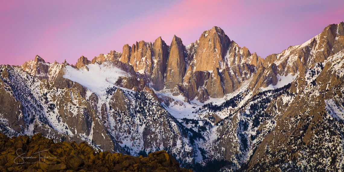 Mt. Whitney Panorama Mount Whitney Print Large Canvas Art - Etsy