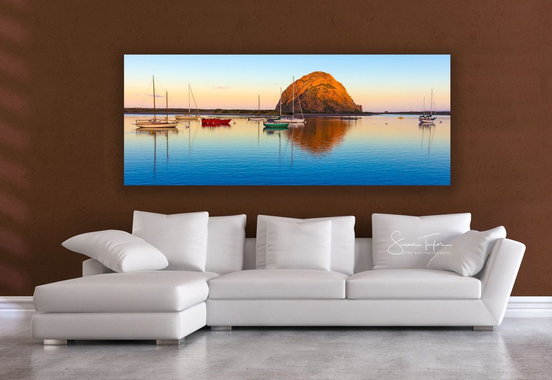 Boat Panorama Photography, Sailboat Print, Large California Seascape ...