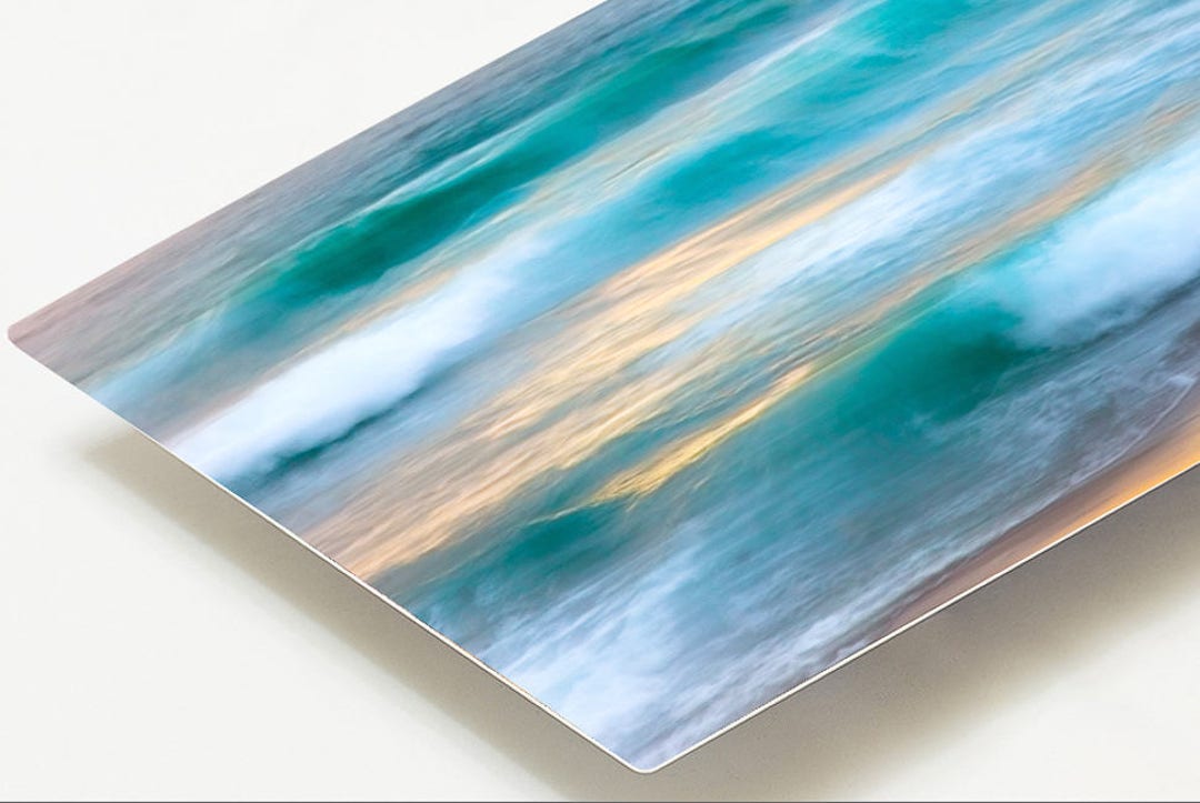 Panoramic Beach Metal Print, Big Sur Abstract Ocean Metal Print, X ...