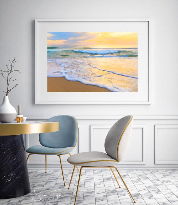 Ocean Sunset Photography Northern California Beach Print | Etsy