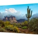 Desert Print, Southwest Sunset, Saguaro Cacti Art, X Large Sonoran ...