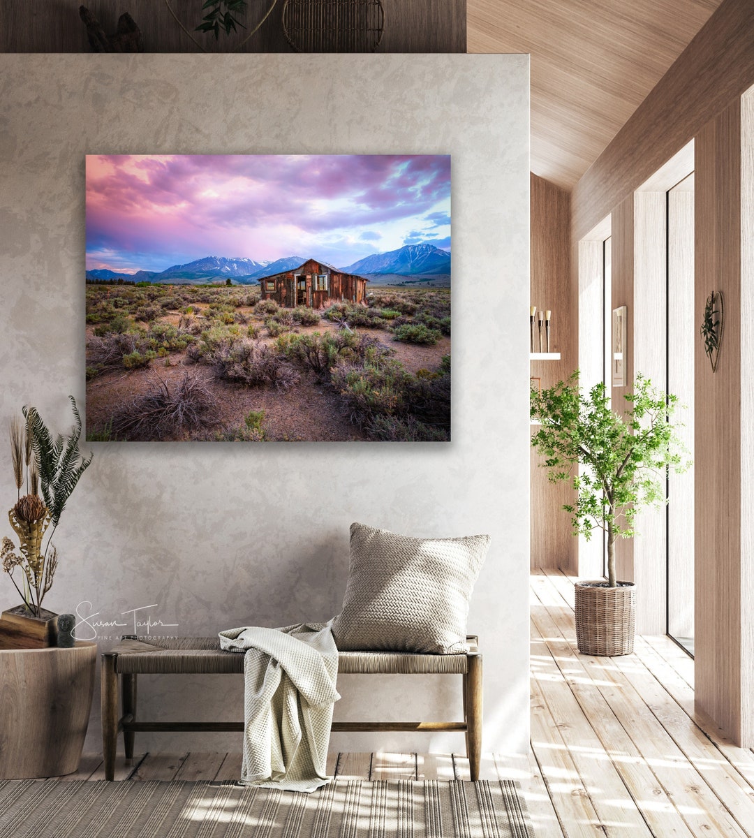 Rustic Cabin Photography, Americana Print, Moody Nature Canvas, Eastern ...