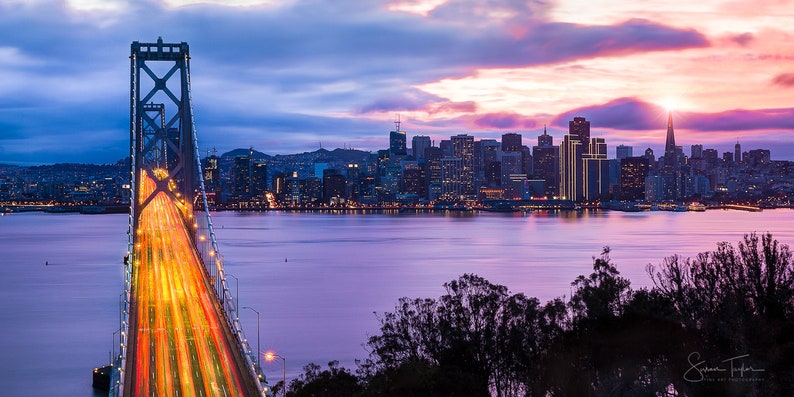 Bay Bridge Giant Canvas Print USA Architecture Wall Art San - Etsy