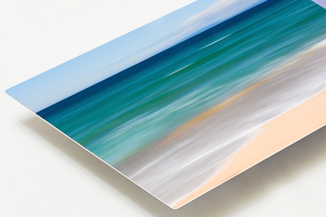 Big Sur Metal Print, Nautical Metal Home Decor, Ocean Abstract Metal ...