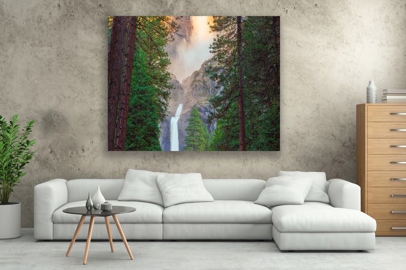 Yosemite Falls Print Yosemite Photo Waterfall Canvas - Etsy