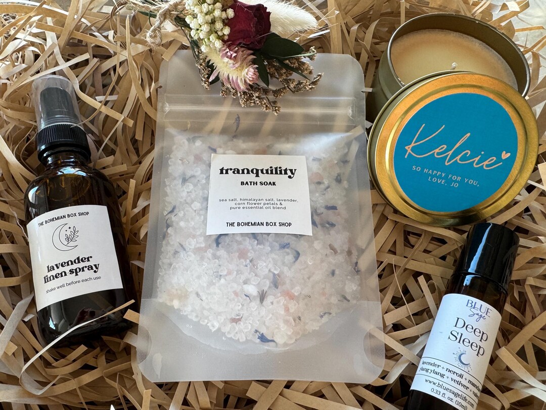 Relaxation Candle Gift Set, Relaxation Gifts for Her, Personalized Gift ...
