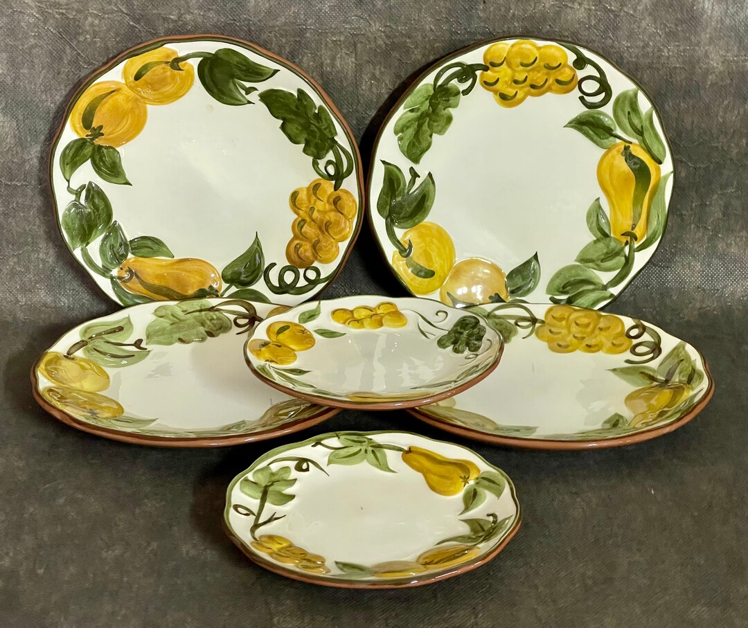 Set of 6 Pieces Stangl Dinnerware SCULPTURED FRUIT 4 Salad - Etsy