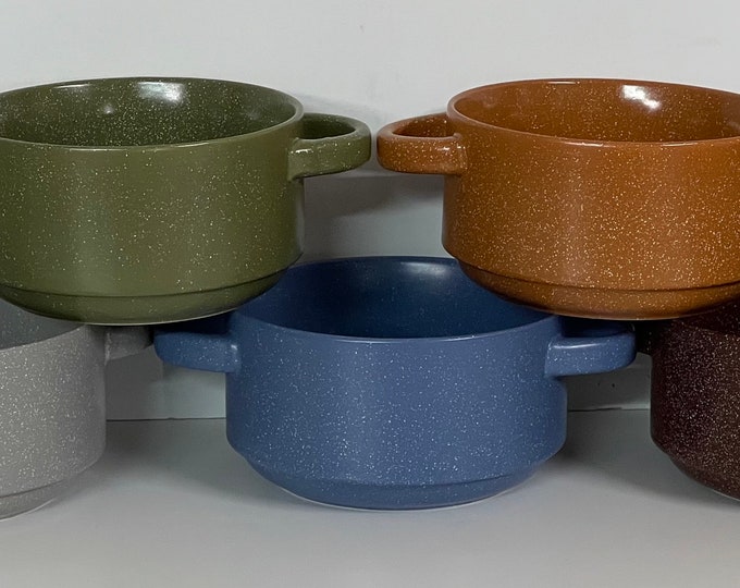 Set of 5 Mikasa Gourmet Basics BRAYLIN Stackable Soup Bowls Holds 26 Oz ...