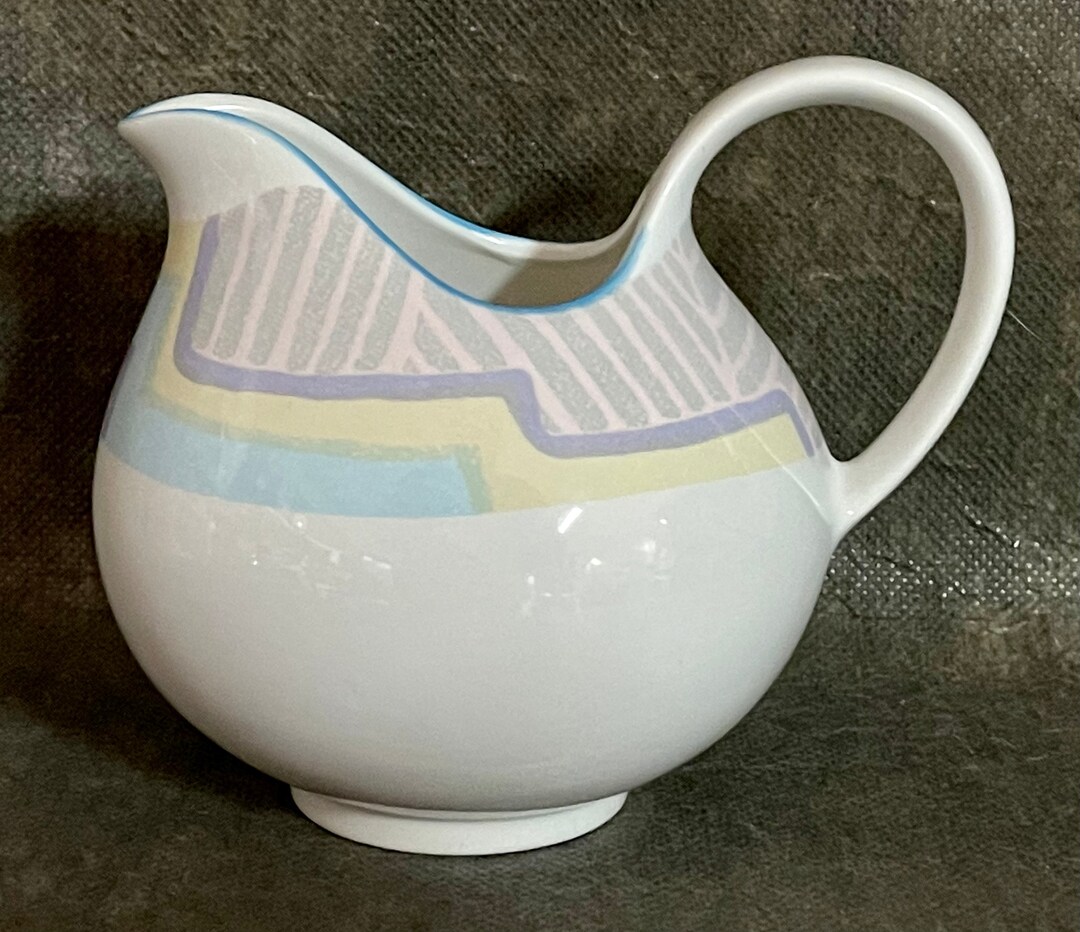 Sango NOUVEAU 267044 CREAMER Multicolor Pastel Abstract Design Larry ...