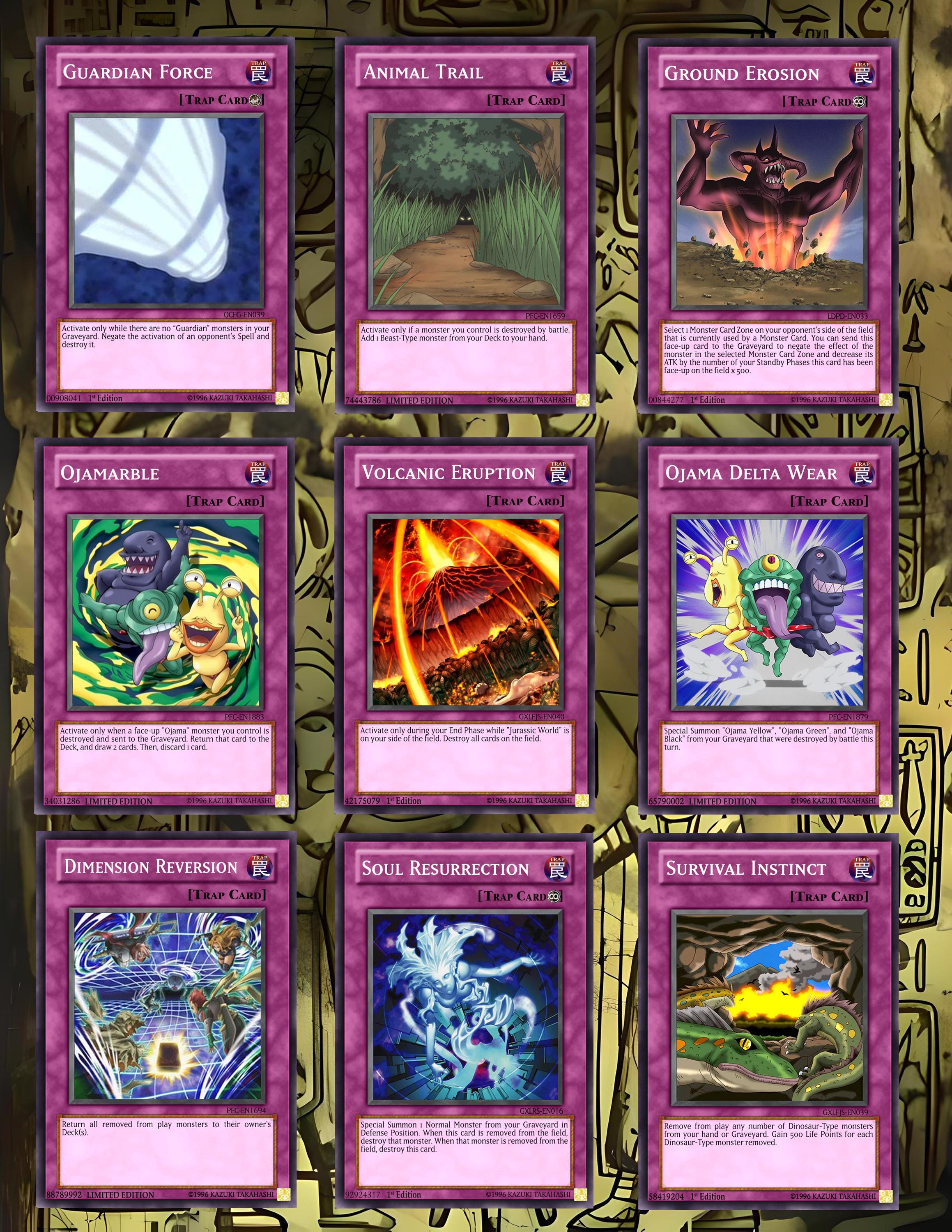 Orica Custom Trap Card! Choose Your Card! List 3! - Etsy