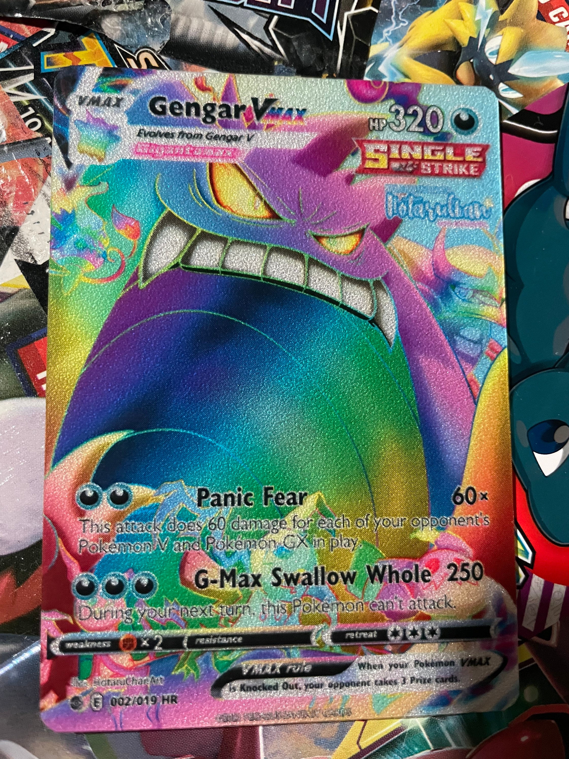 Custom Trainer Full Art Card Hex Maniacs Curse Gengar - Etsy Hong Kong