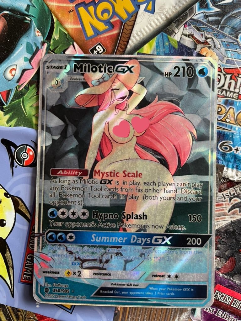 Custom Pokewaifu Milotic GX - Etsy Australia