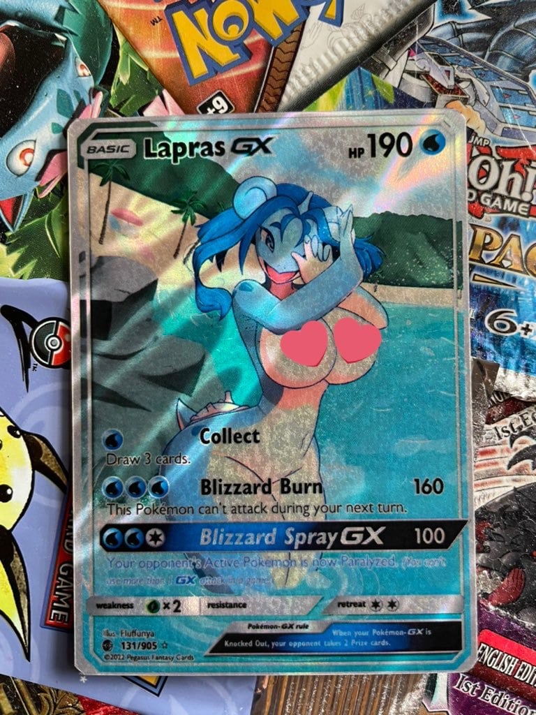 Custom Pokewaifu Lapras GX - Etsy Australia