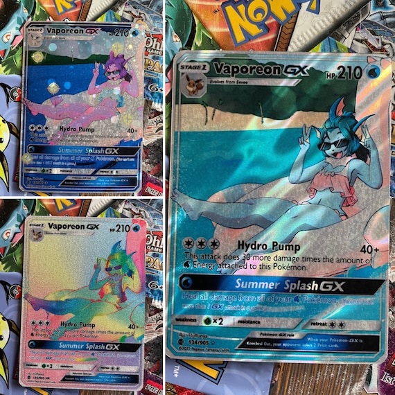 Custom Pokewaifu Vaporeon GX - Etsy Australia