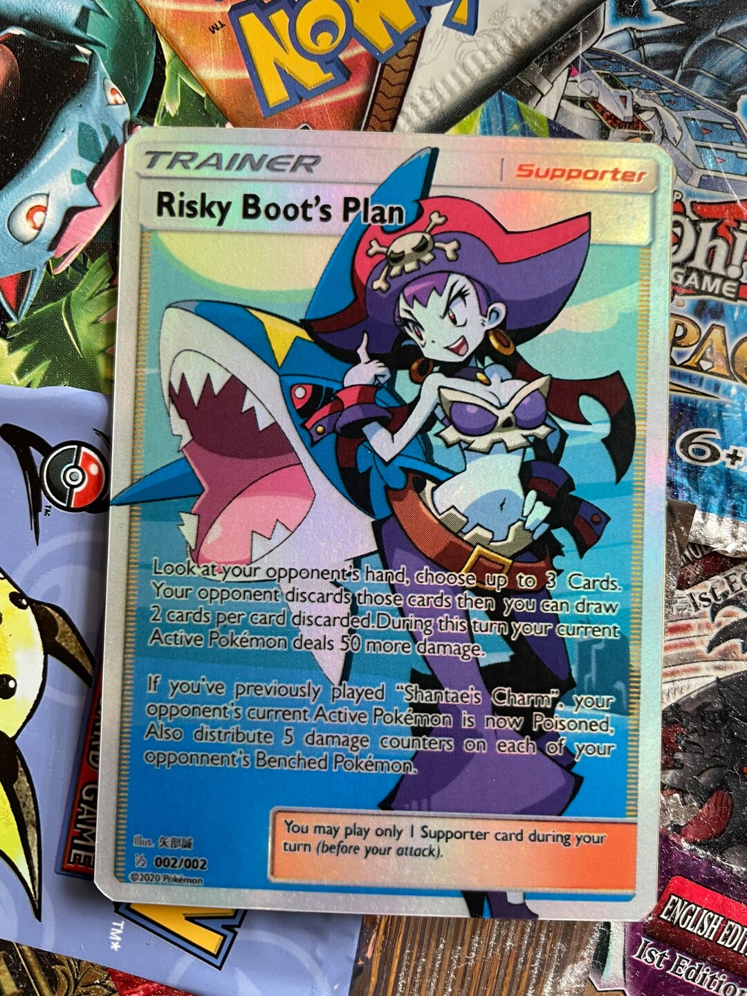 Custom Trainer Full Art Card! Risky Boots Plan! - Etsy