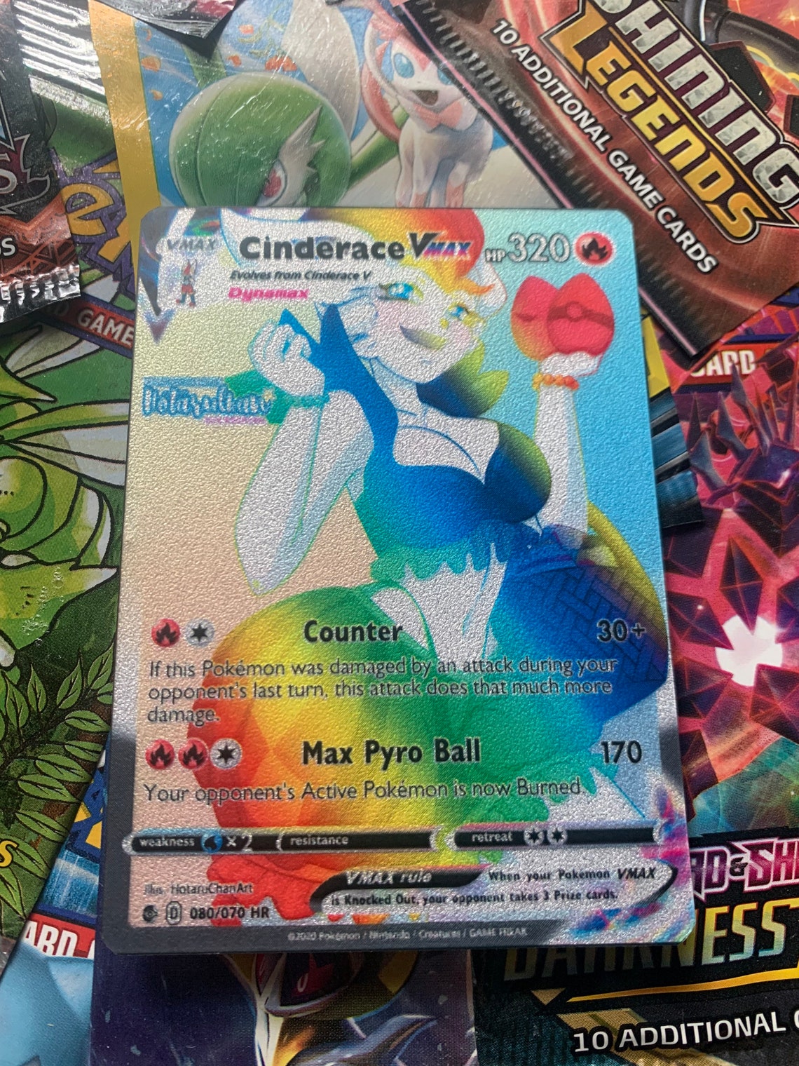 Custom Full Art Cinderace V Max Dynamax - Etsy