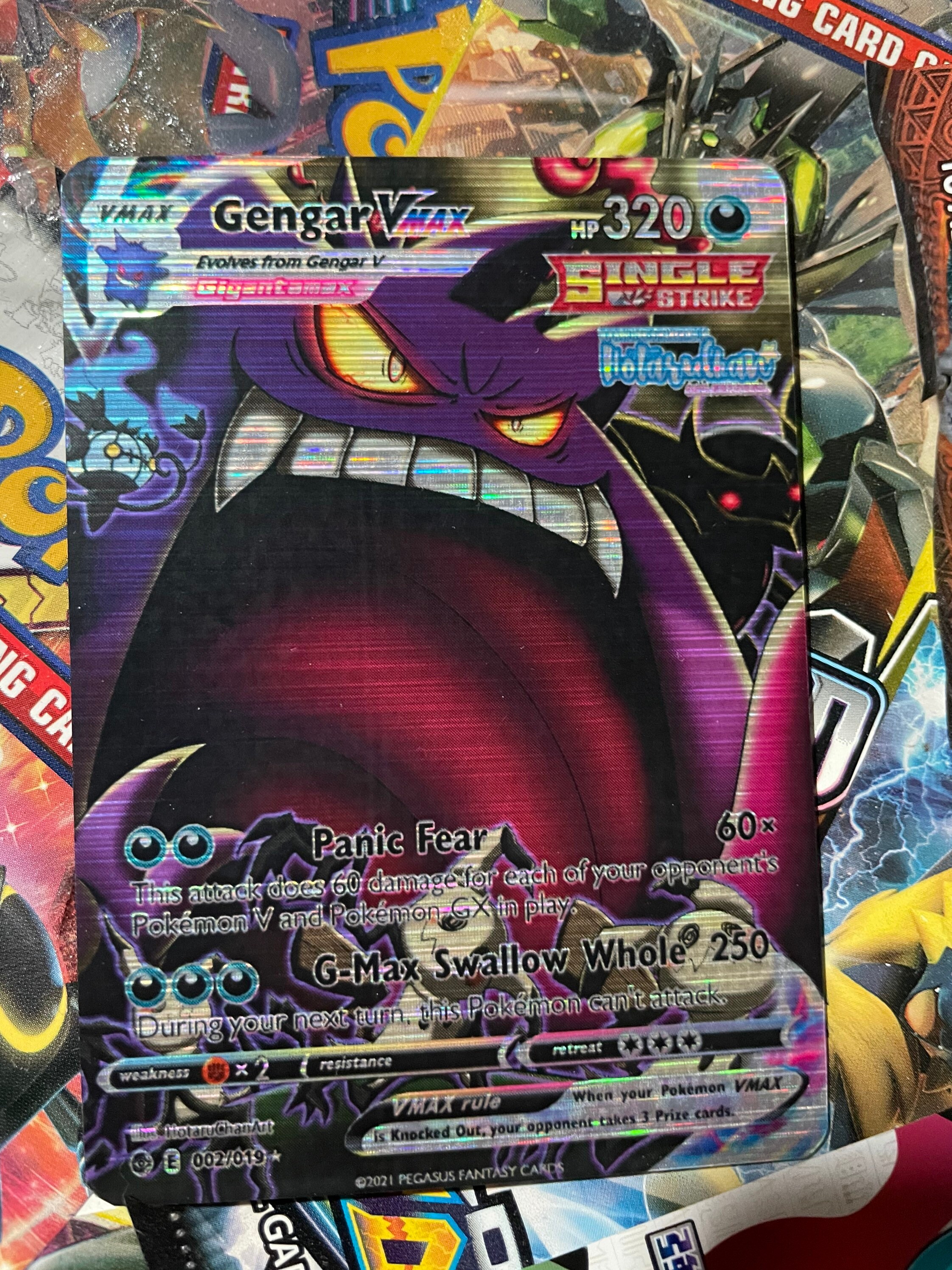 Custom Trainer Full Art Card Hex Maniacs Curse Gengar - Etsy Hong Kong