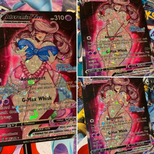 Custom Pokémon Full Art Card Lopunny Gx Etsy