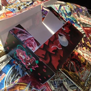 Yugioh Paper Deck Box Akiza and Black Rose Dragon Deck Box - Etsy