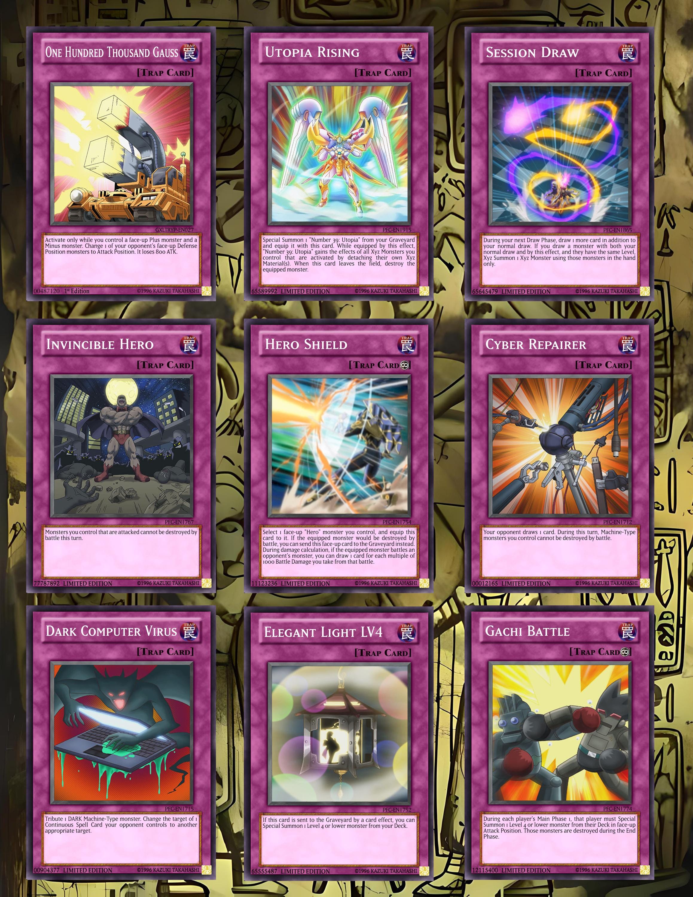 Orica Custom Trap Card! Choose Your Card! List 2! - Etsy