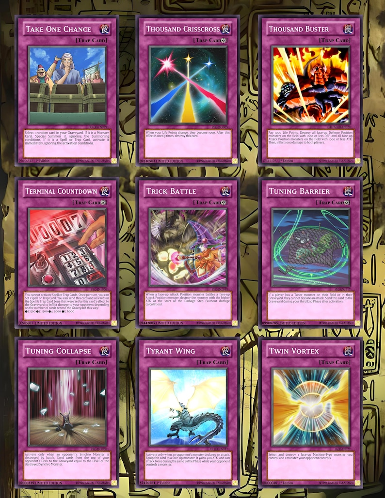 Orica Custom Trap Card! Choose Your Card! List 2! - Etsy