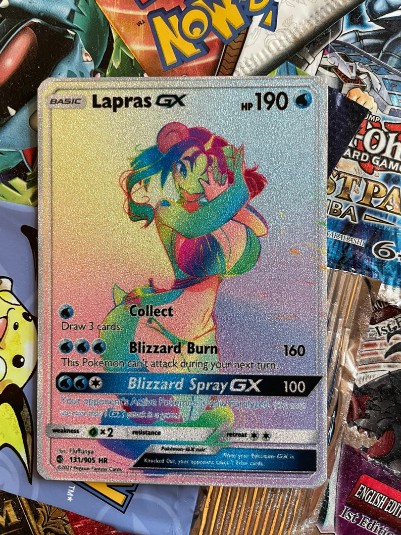 Custom Pokewaifu Lapras GX! - Etsy