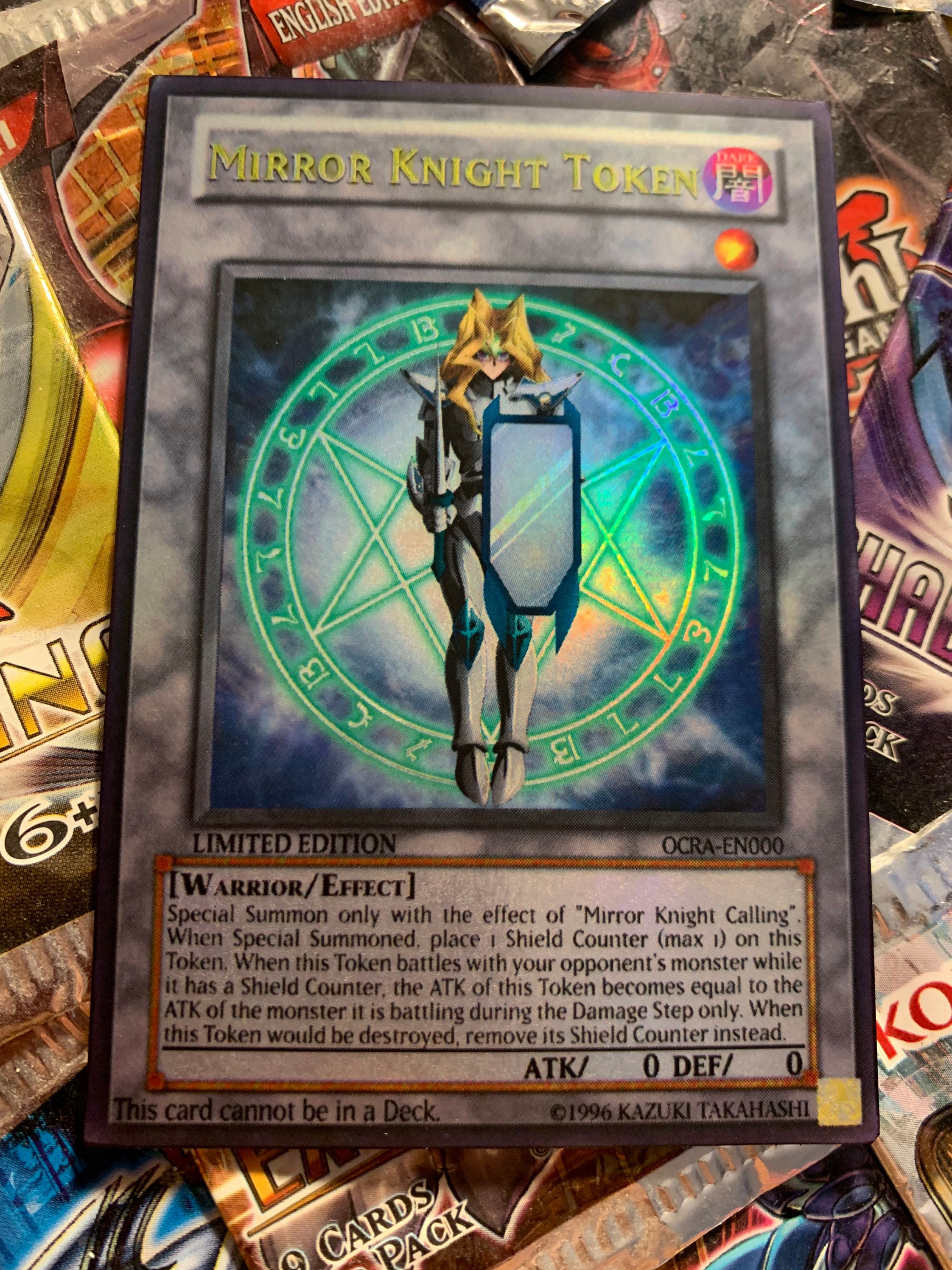 Custom orica card Orichalcos Mirror Knight Token | Etsy