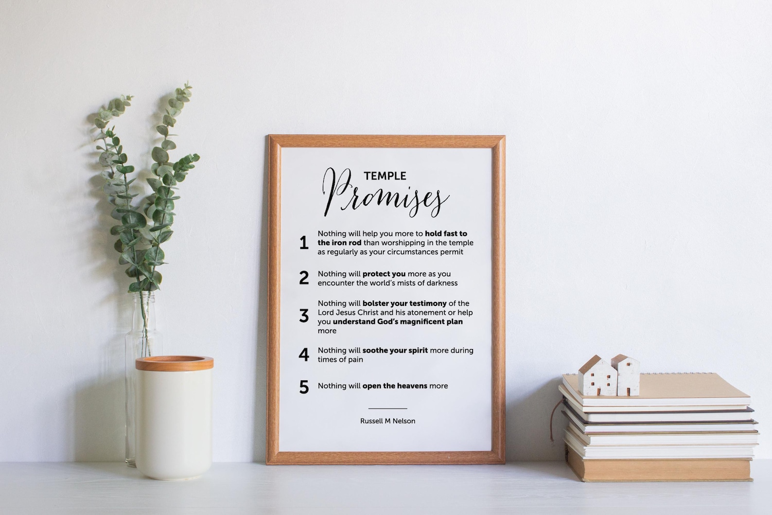 LDS Temple Blessings Promises Printable | LDS Temple Poster | Lds ...