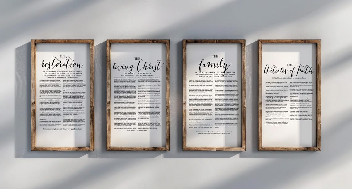 LDS Proclamation Bundle | the Living Christ | Family Proclamation ...