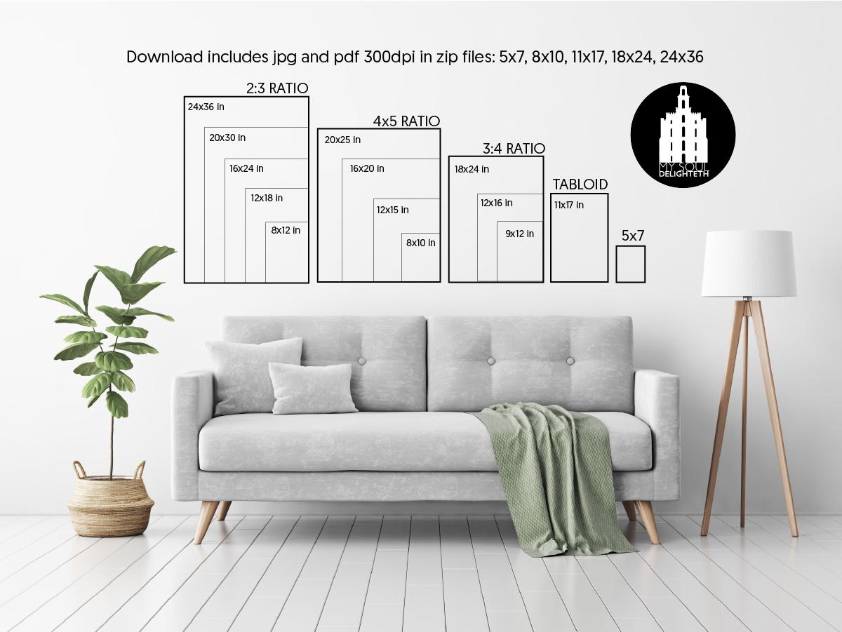 LDS Ephraim Temple Promises Printable | LDS Temple Poster | LDS Temple ...