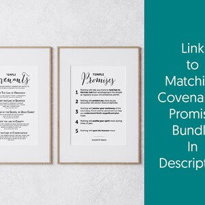 Baptismal Covenants Printable | LDS Temple Poster | Lds Missionary Gift ...