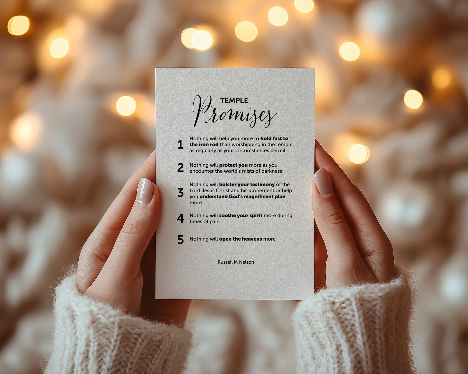 LDS Temple Blessings Promises Printable | LDS Temple Poster | Lds ...