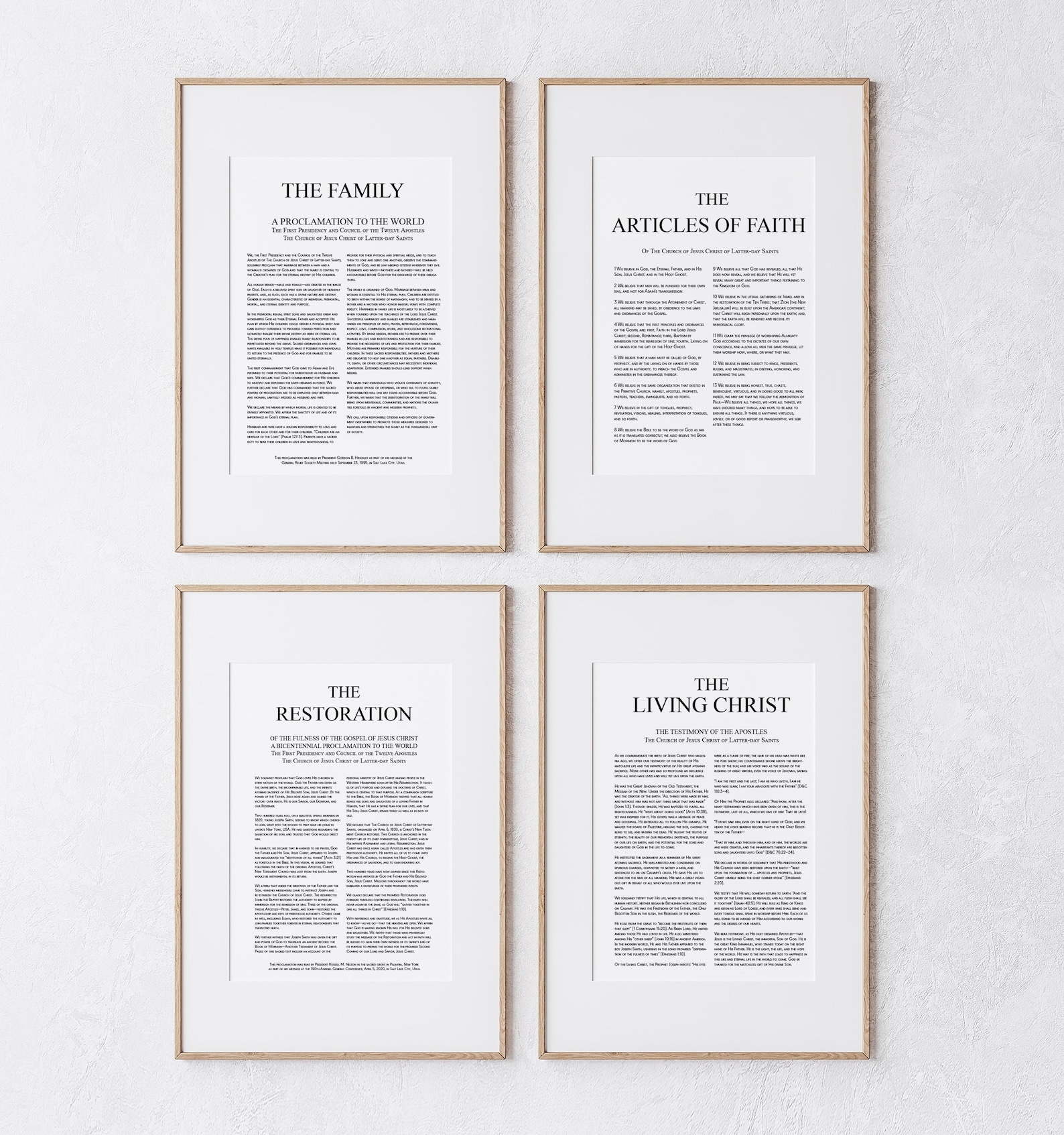 LDS Proclamation Bundle | the Living Christ | Family Proclamation ...