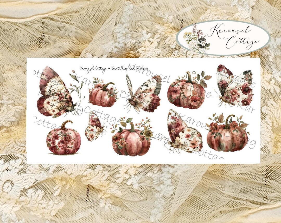 Journal Stickers~planner Stickers~whimsical Stickers~junk Journal ...