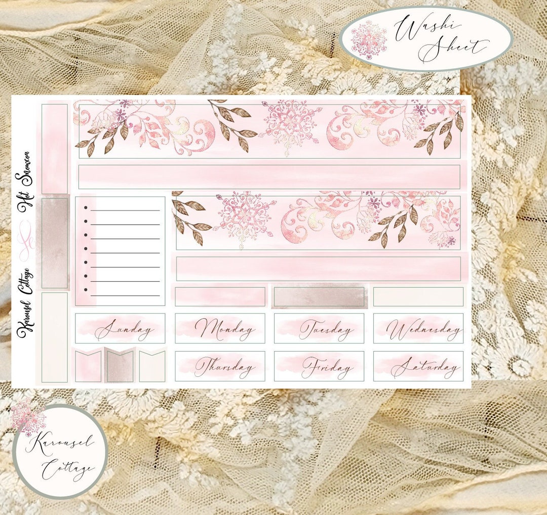 Weekly Sticker Sheet planner Stickerswhimsical Stickersjournal ...